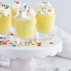Birthday Cake Pudding Shots - Shake Drink Repeat