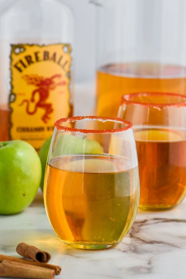 Fireball Whiskey Punch - Shake Drink Repeat