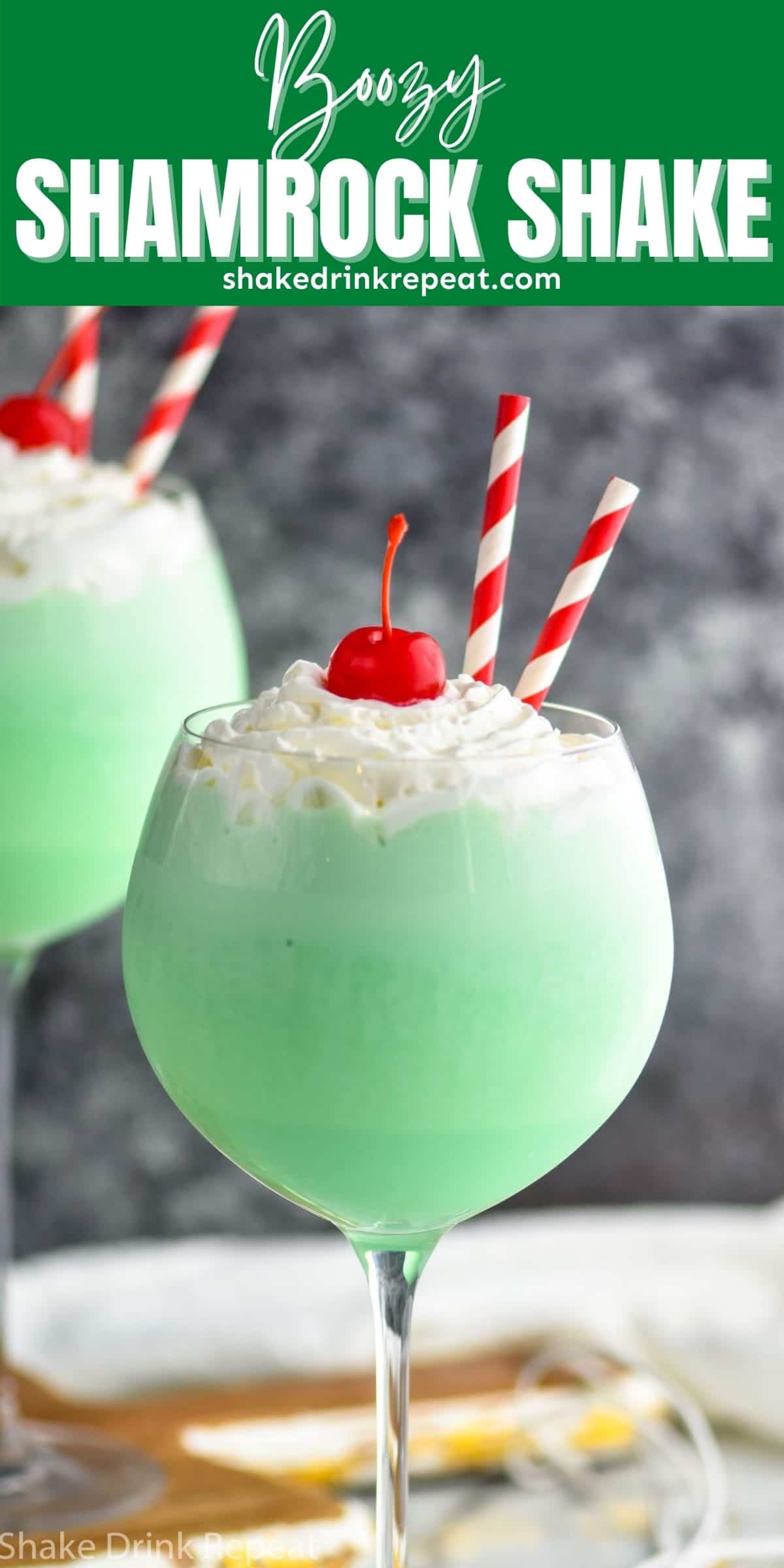 Boozy Shamrock Shake - Shake Drink Repeat