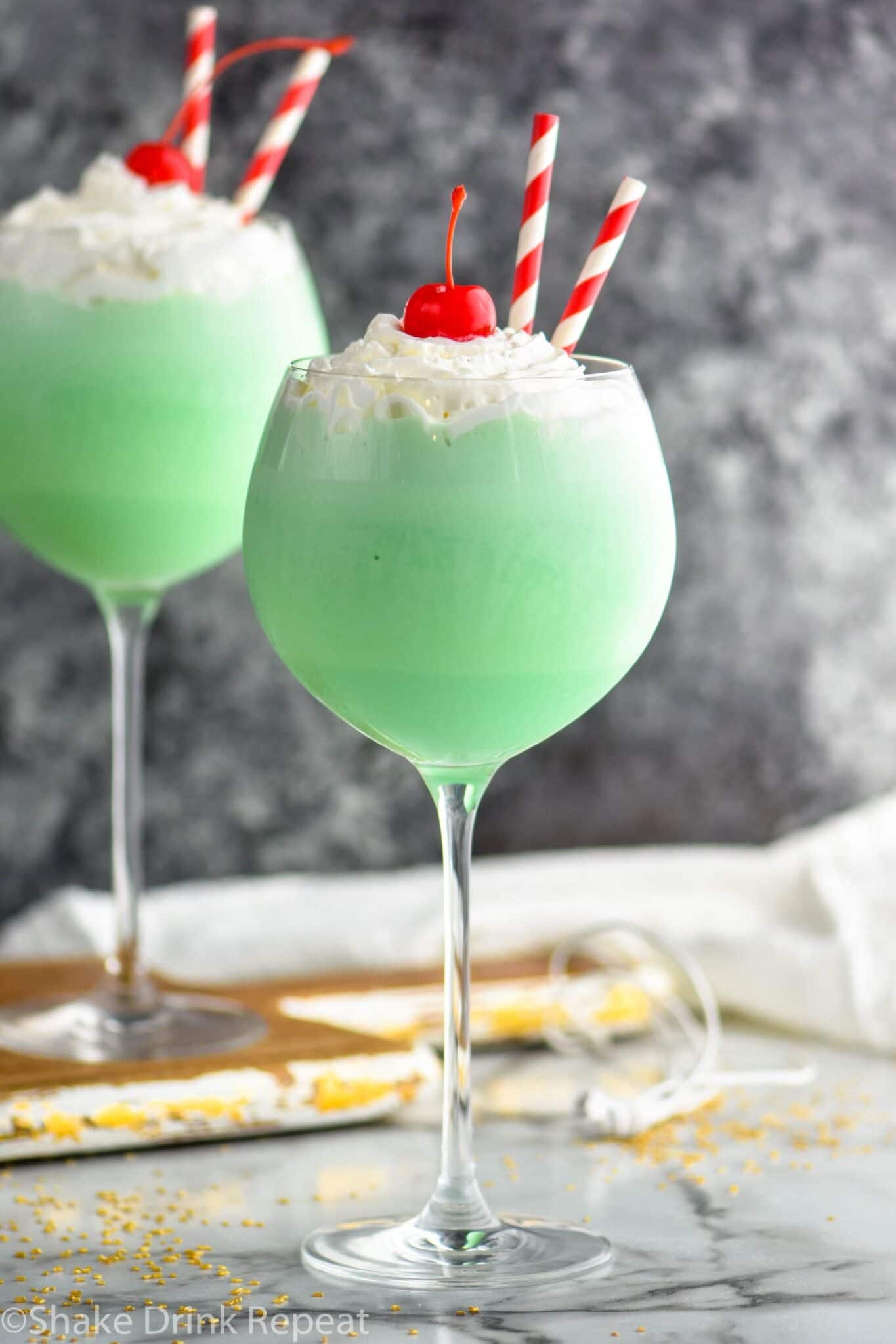 Boozy Shamrock Shake - Shake Drink Repeat