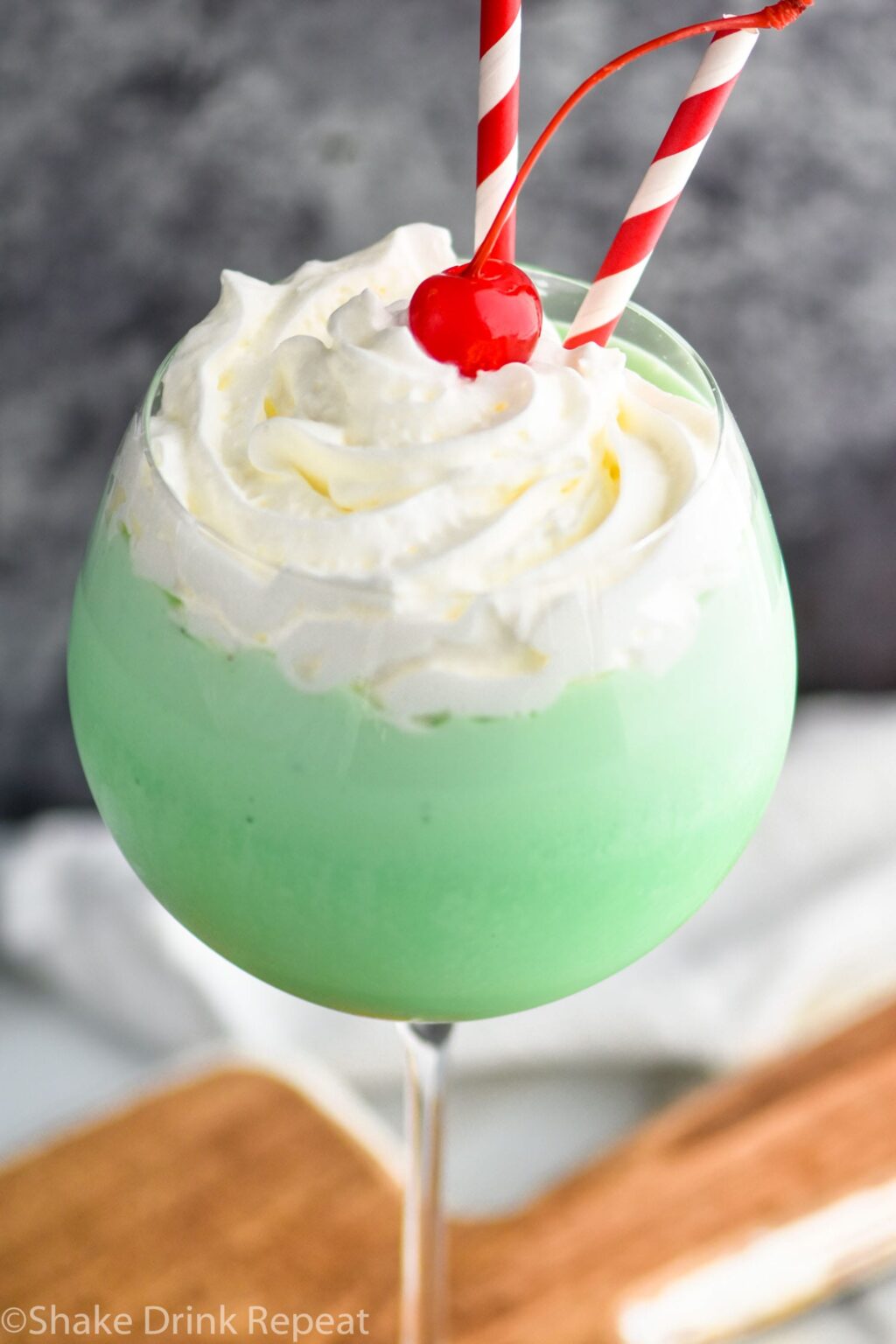 Boozy Shamrock Shake - Shake Drink Repeat