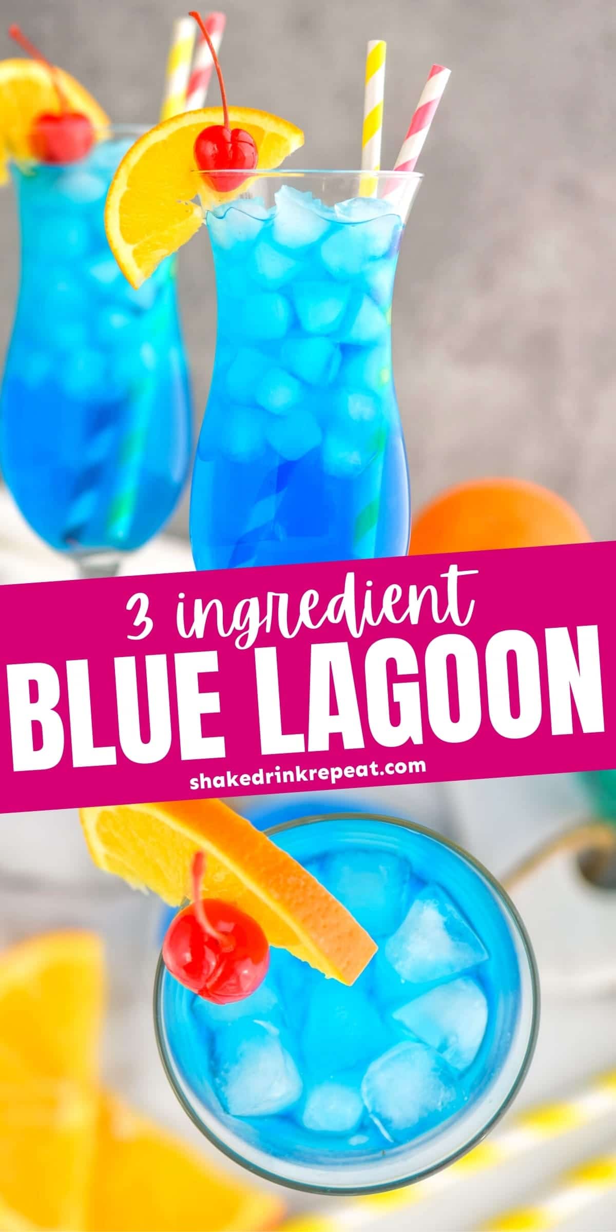 Blue Lagoon Cocktail - Shake Drink Repeat