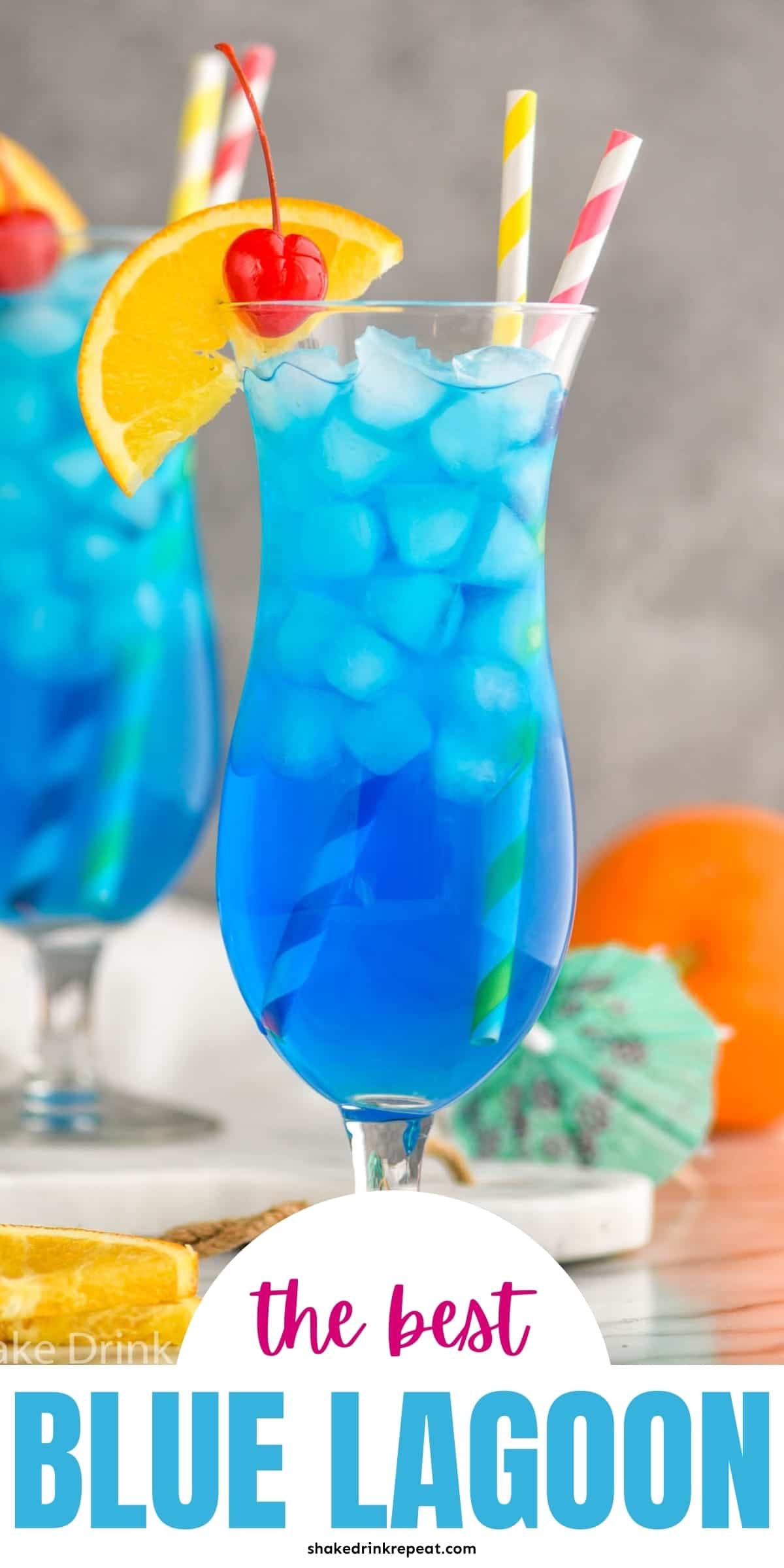 Blue Lagoon Cocktail - Shake Drink Repeat