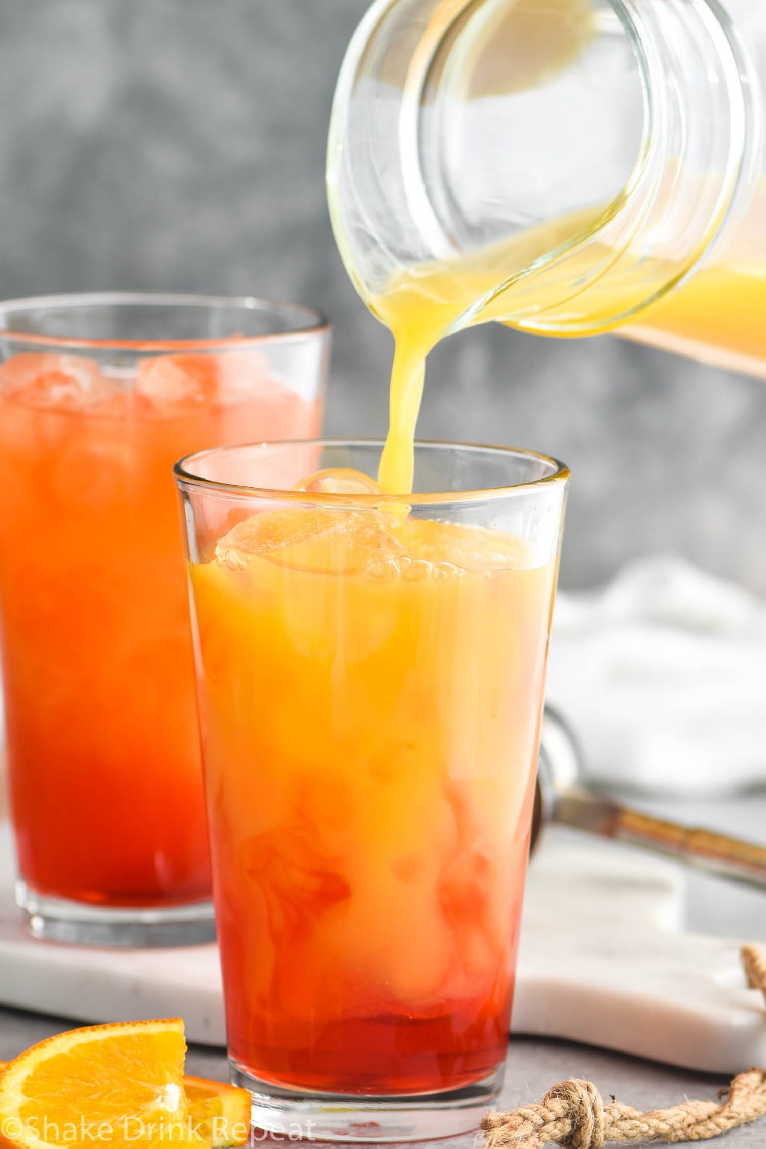 Garibaldi Cocktail (Campari Orange) - Shake Drink Repeat