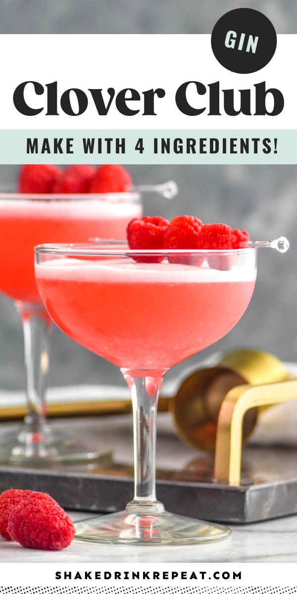 Clover Club Cocktail - Shake Drink Repeat