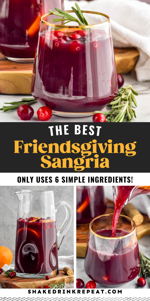 Friendsgiving Sangria (Cranberry Orange Sangria) - Shake Drink Repeat