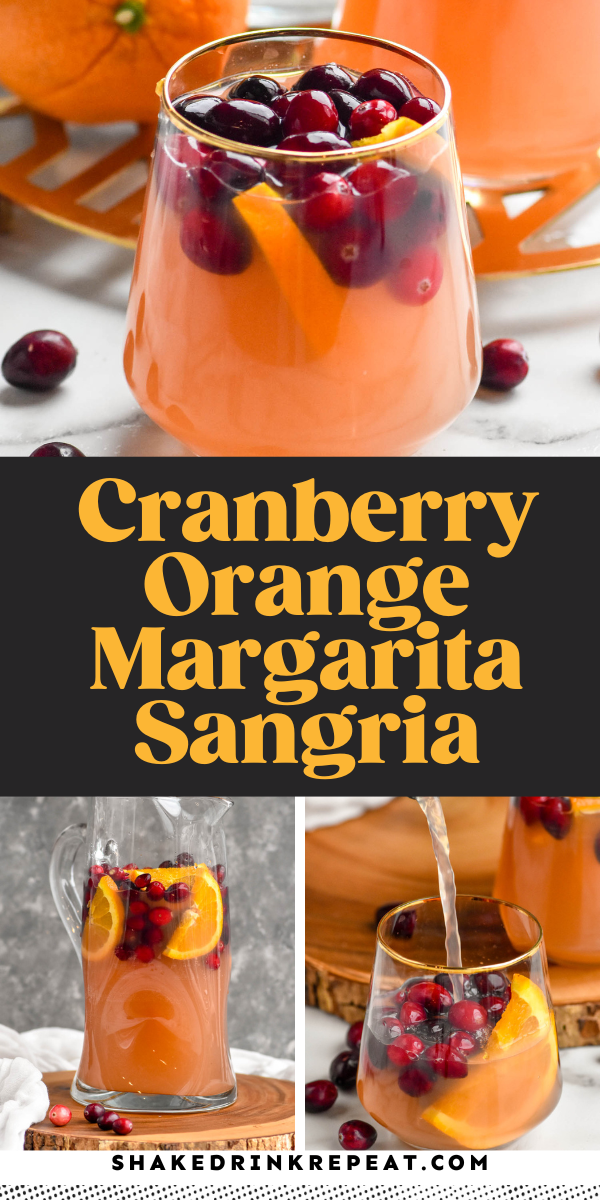 Cranberry Orange Margarita Sangria - Shake Drink Repeat