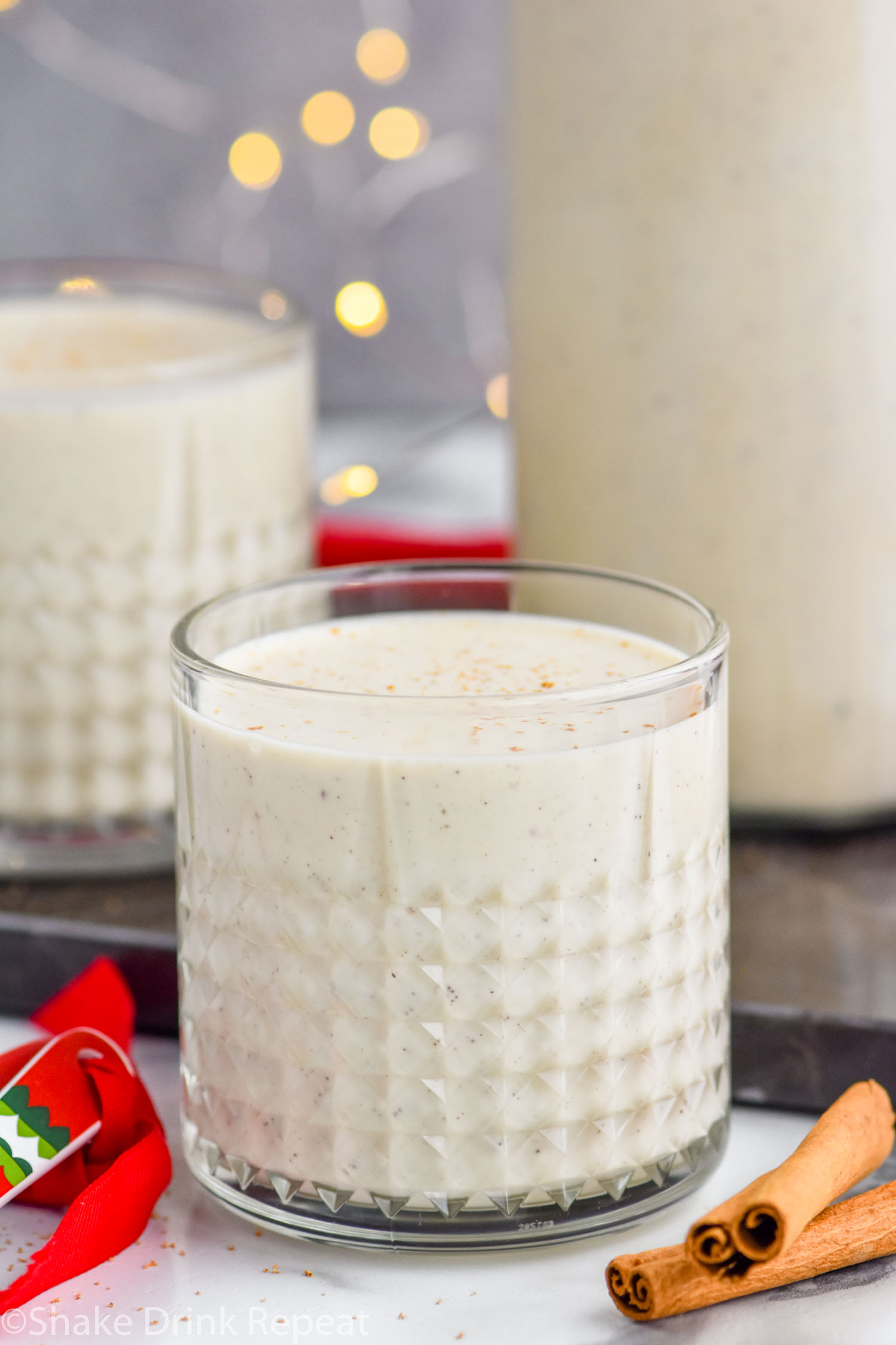 Spiked Eggnog - Shake Drink Repeat