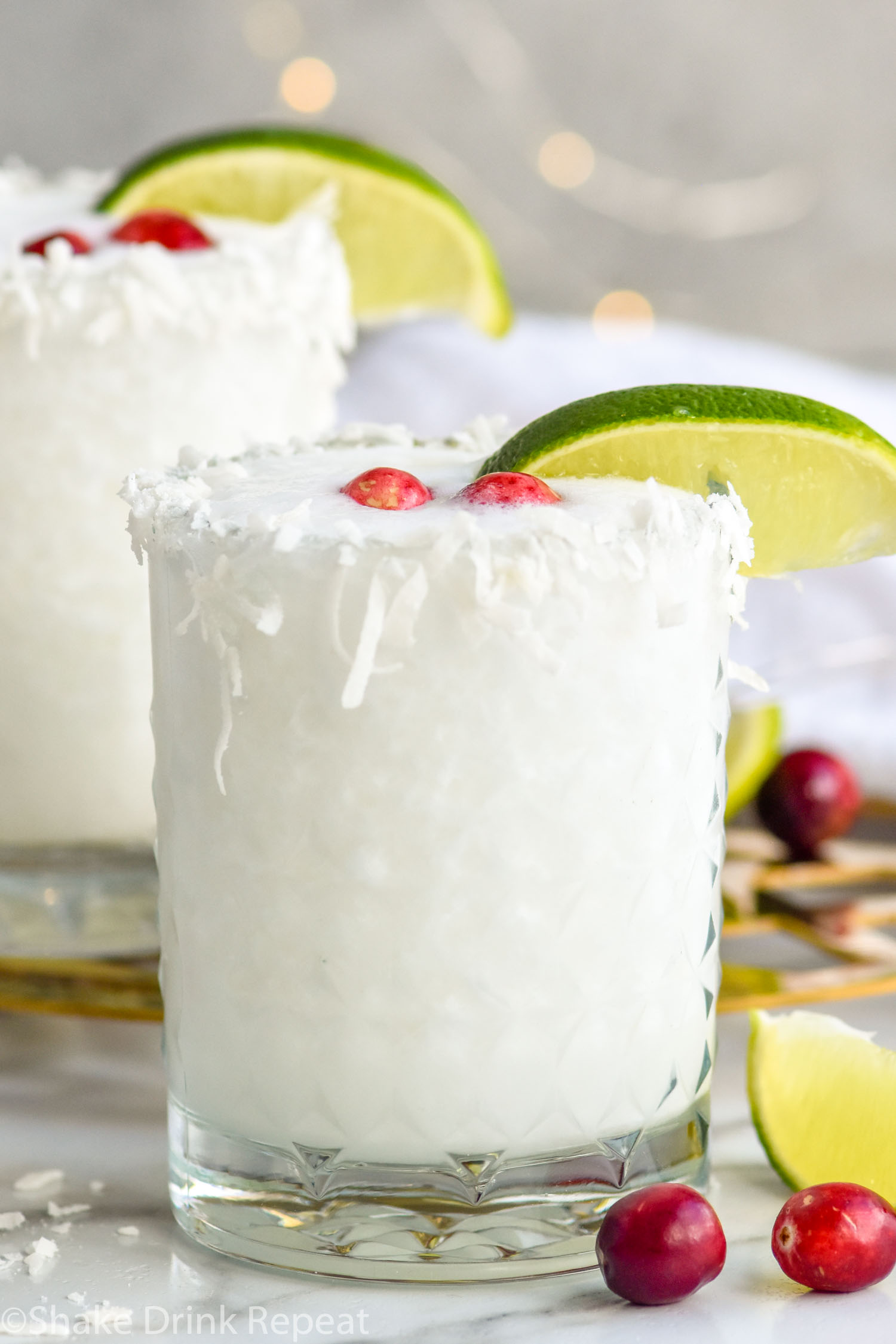 White Christmas Margarita - Shake Drink Repeat