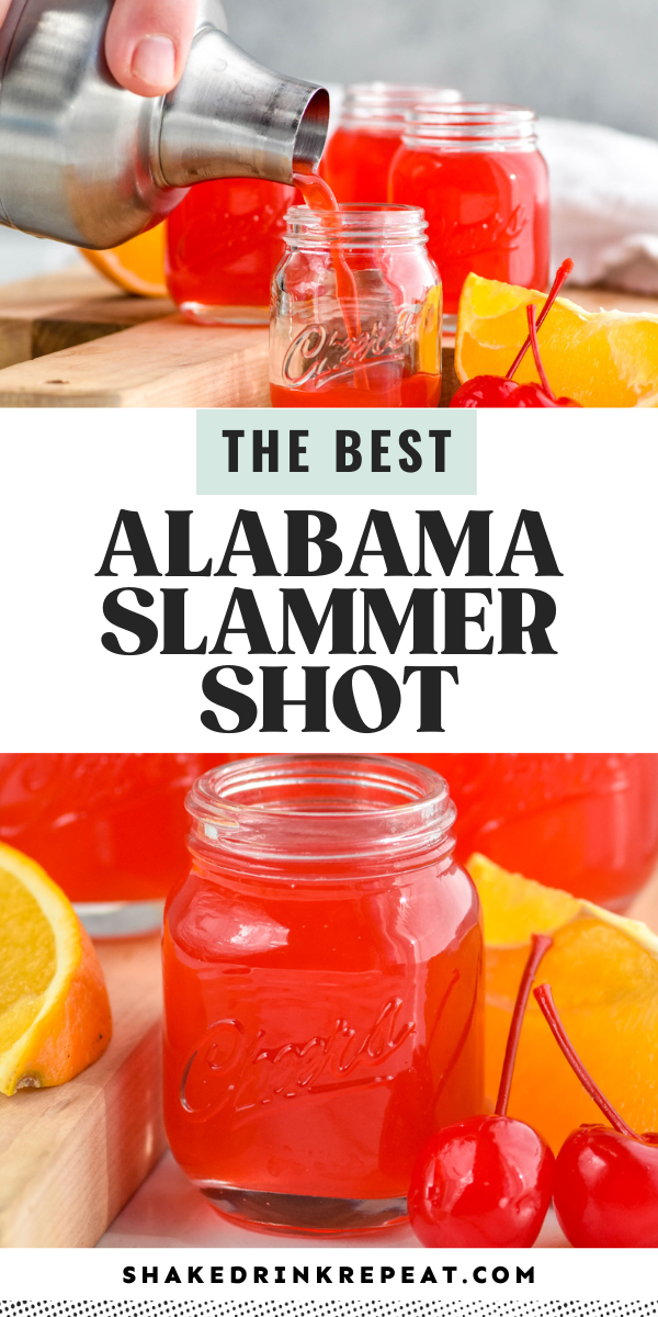 Alabama Slammer Shot - Shake Drink Repeat