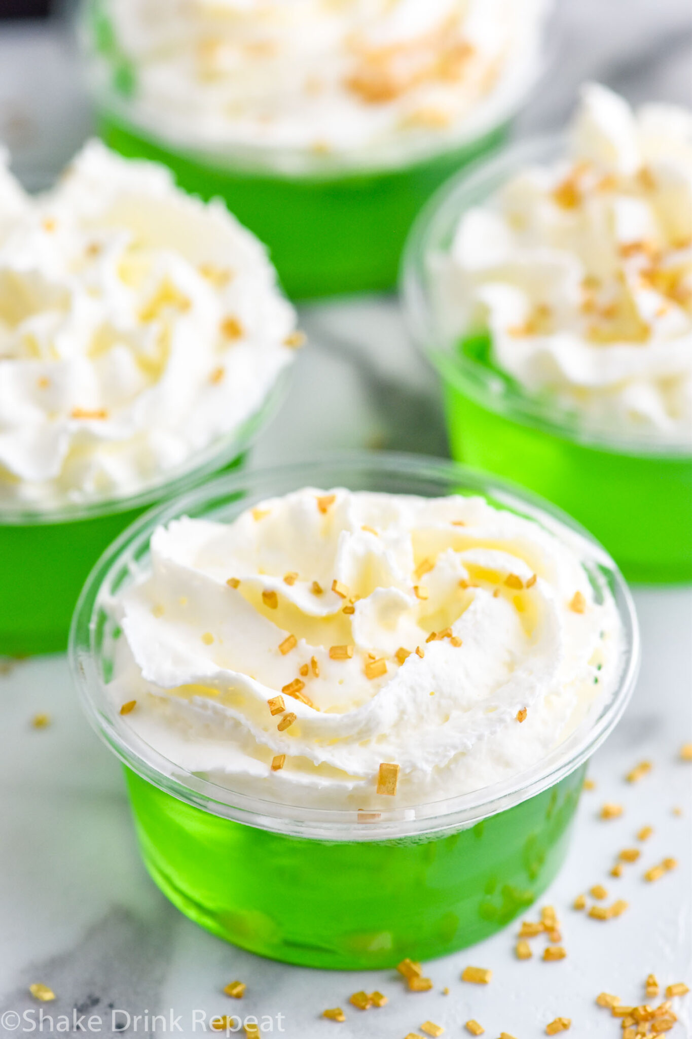 Lucky Leprechaun Jello Shots - Shake Drink Repeat