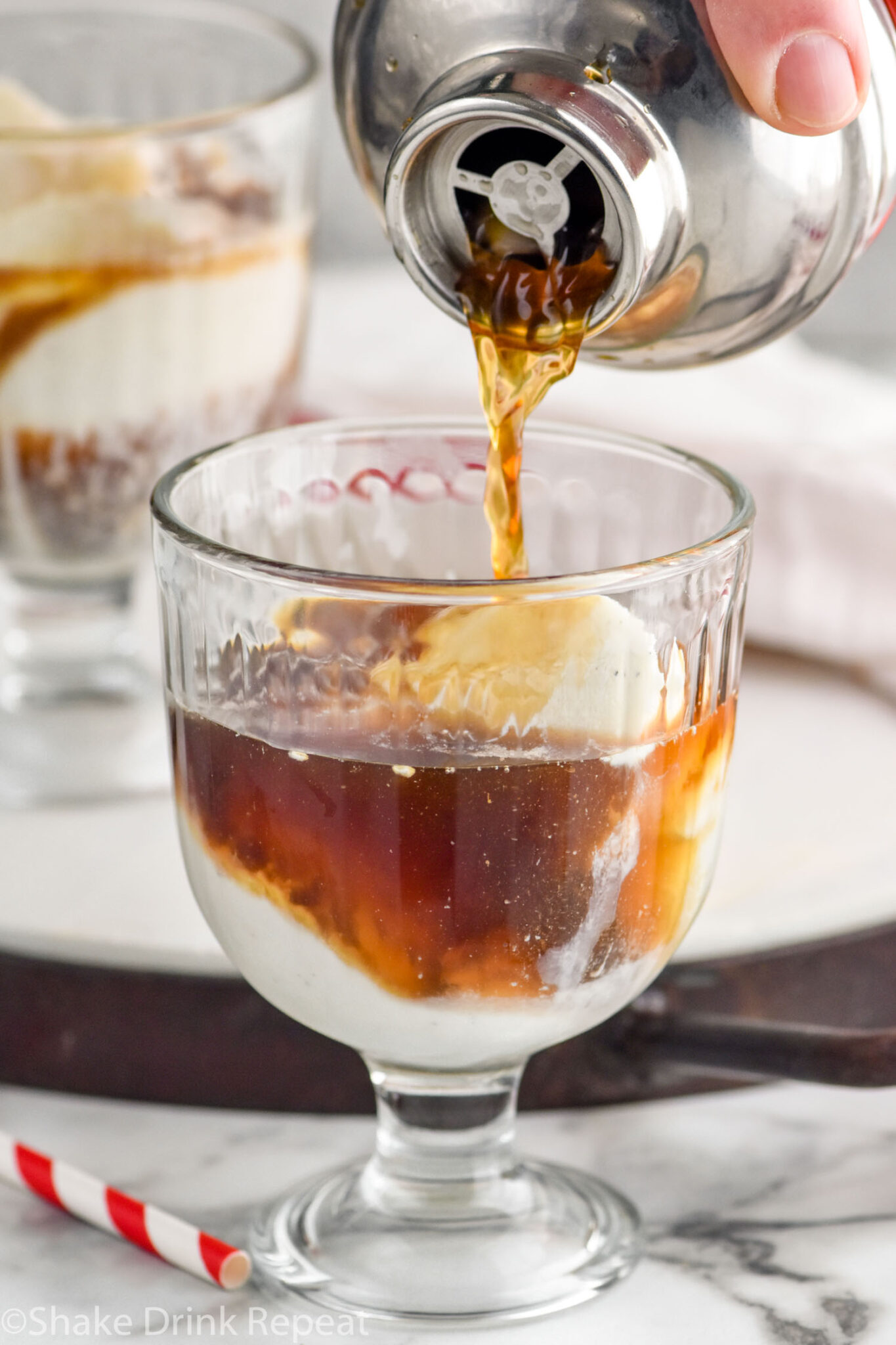 White Russian Float Shake Drink Repeat