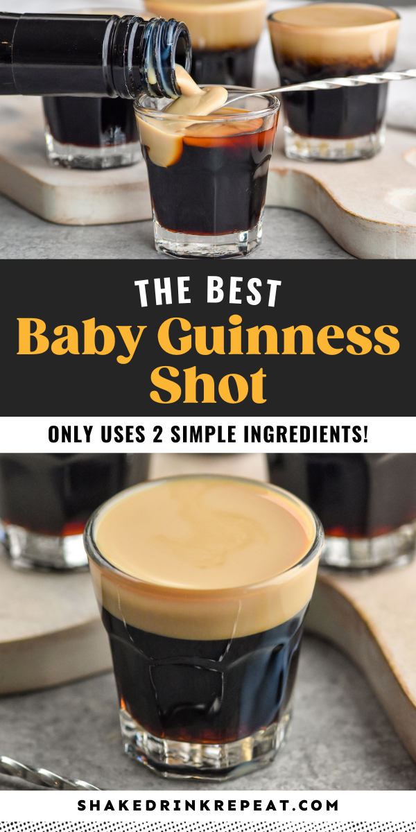 Baby Guinness Shot - Shake Drink Repeat