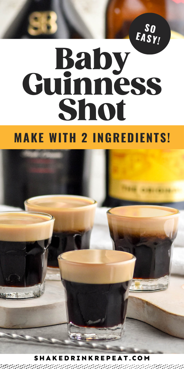 Baby Guinness Shot - Shake Drink Repeat