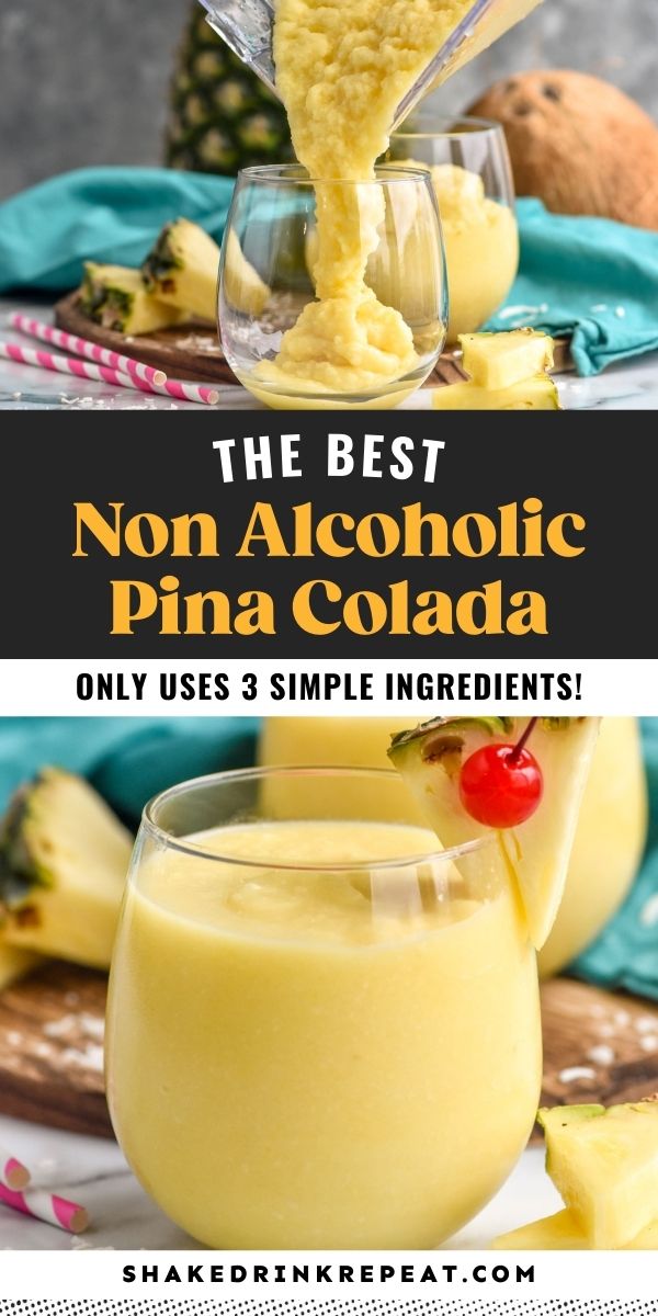 Non Alcoholic Pina Colada - Shake Drink Repeat