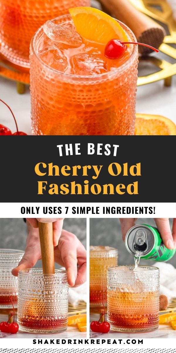 Cherry Old Fashioned - Shake Drink Repeat