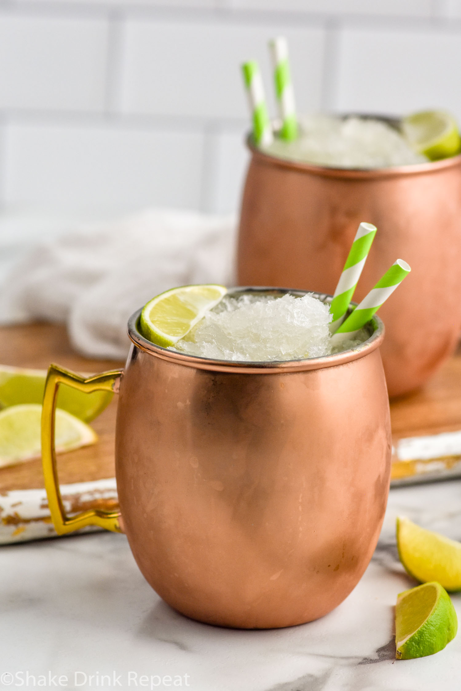 Moscow Mule Slush - Shake Drink Repeat